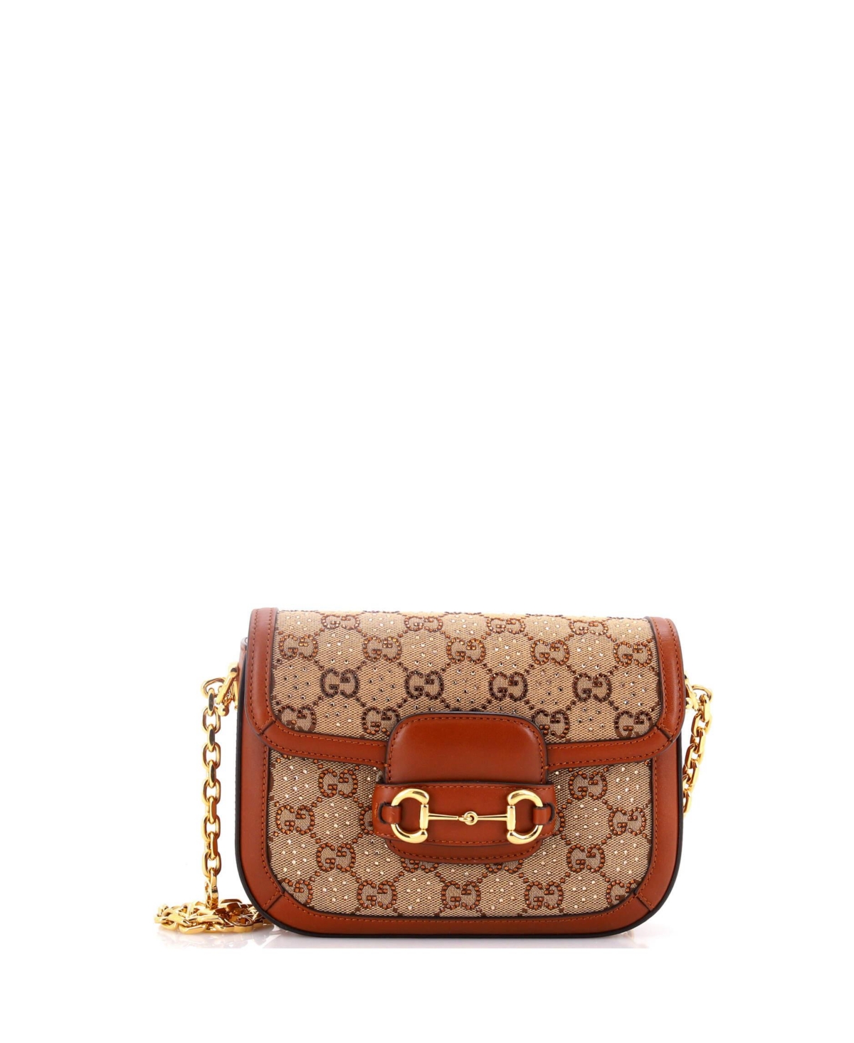 Click here for Pre-Owned Gucci Mini Horsebit 1955 Shoulder Bag Cr... prices