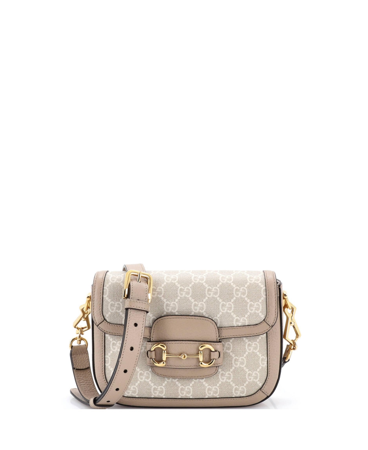 Click here for Pre-Owned Gucci Mini Horsebit 1955 Shoulder Bag Gg... prices