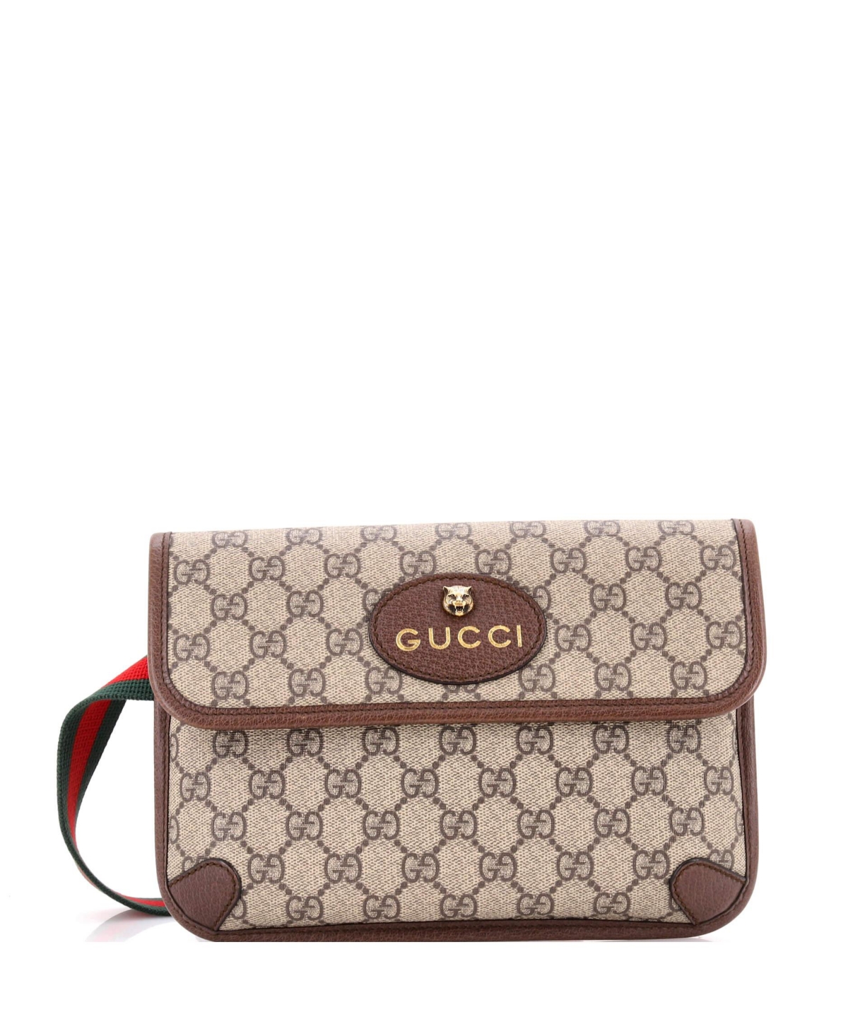 Click here for Pre-Owned Gucci Neo Vintage Flap Belt Bag Gg Coate... prices