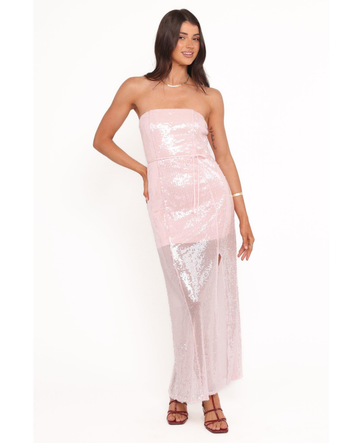 Click here for Petal and Pup Womens Liliane Maxi Dress - Pink seq... prices