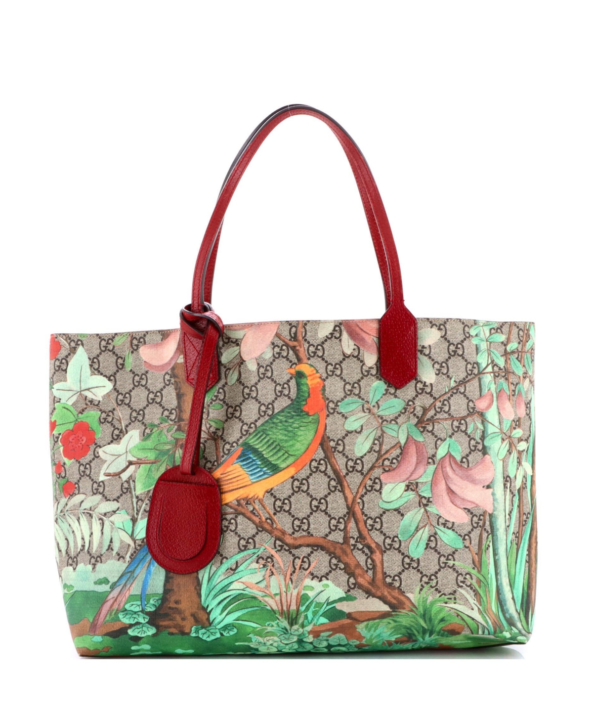 Click here for Pre-Owned Gucci Large Shopping Tote Tian Print Gg... prices