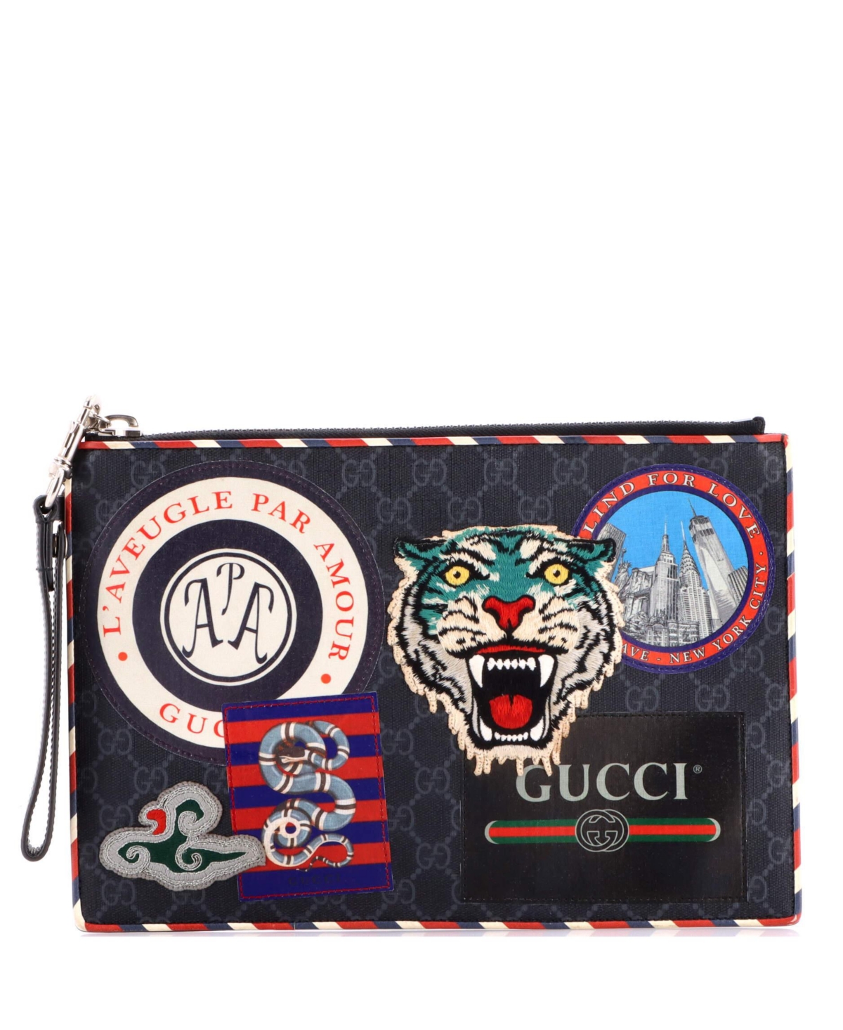 Click here for Pre-Owned Gucci Night Courrier Pouch Gg Coated Can... prices