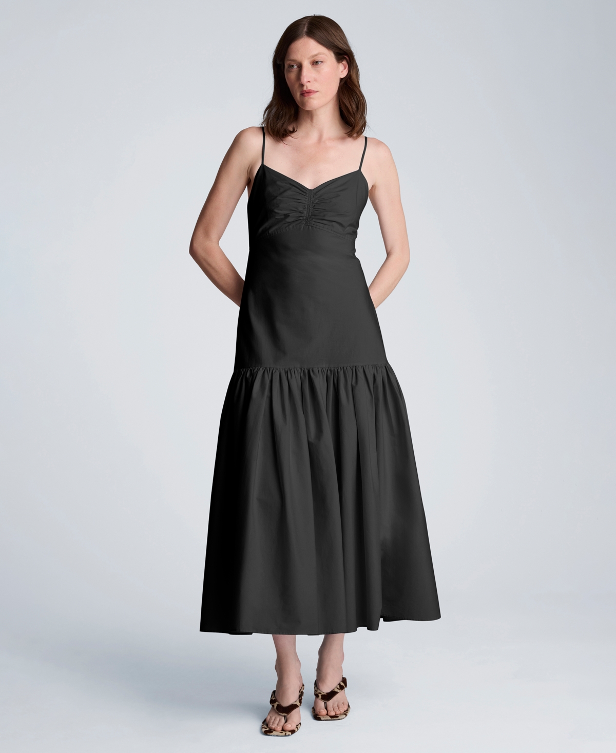 Click here for Kenneth Cole Womens Sweetheart Neck Bubble Flounce... prices