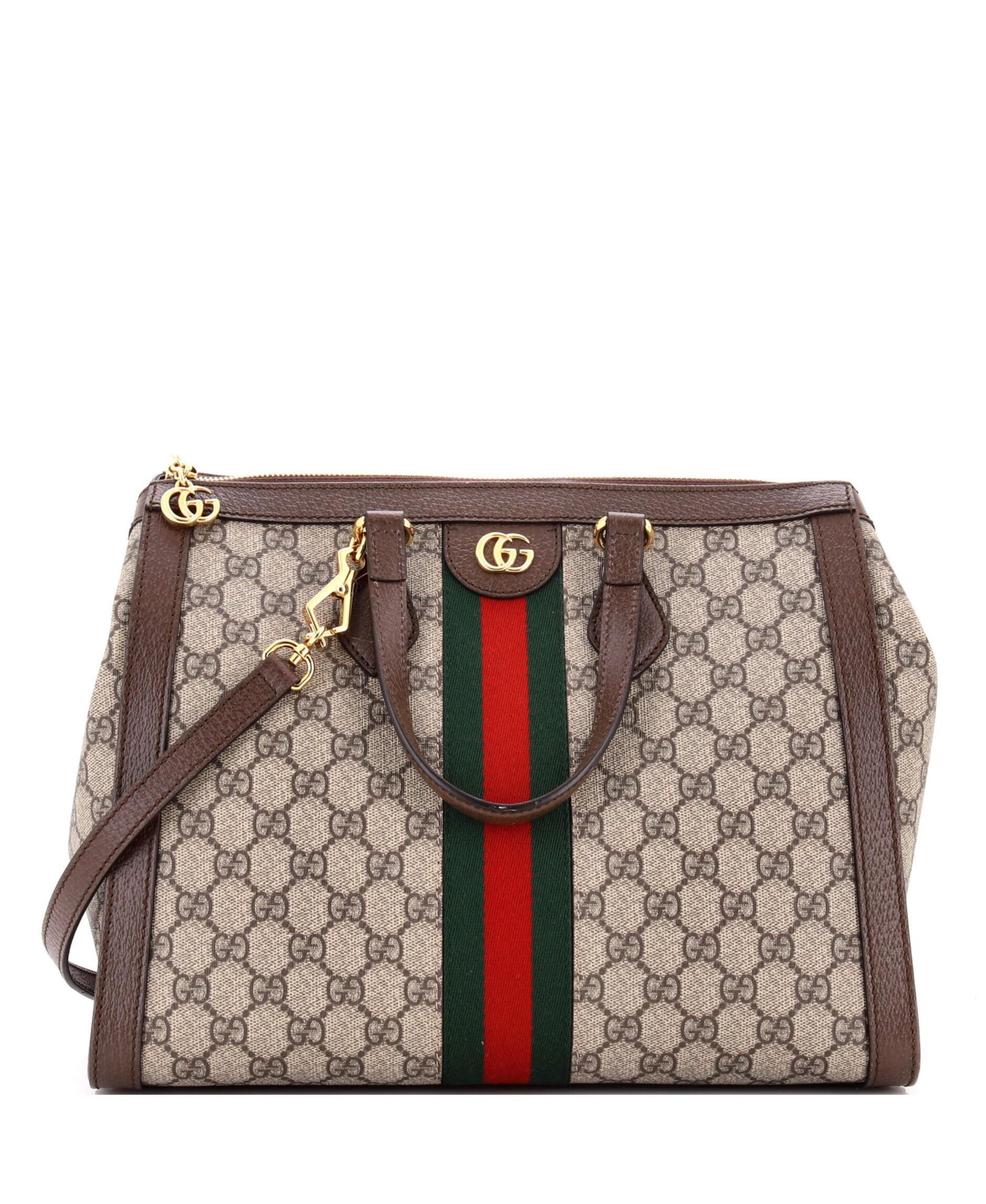 Click here for Pre-Owned Gucci Medium Ophidia Top Handle Tote Gg... prices
