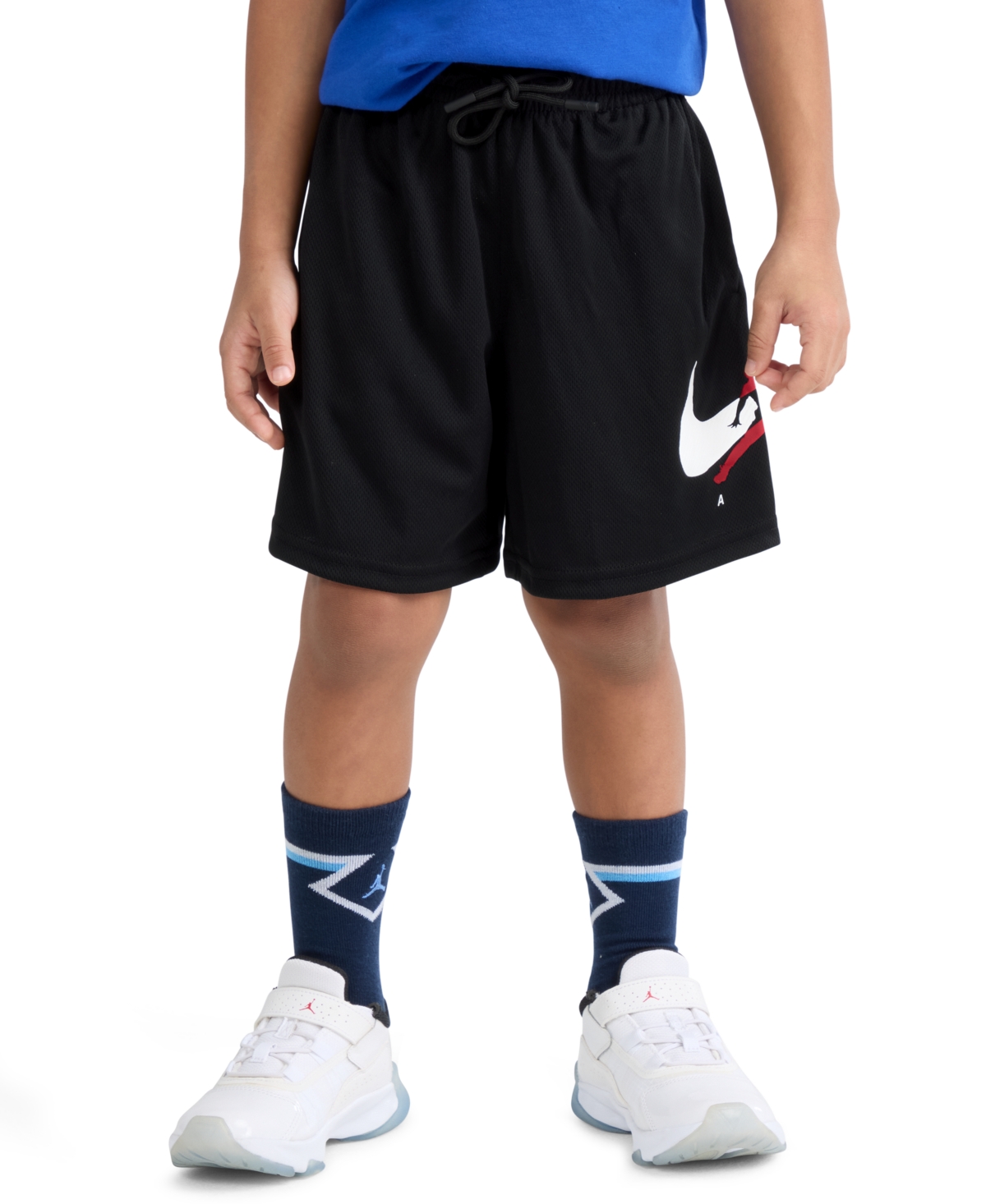Click here for Jordan Boys 4-7X Brand Arch Mesh Shorts - Black prices