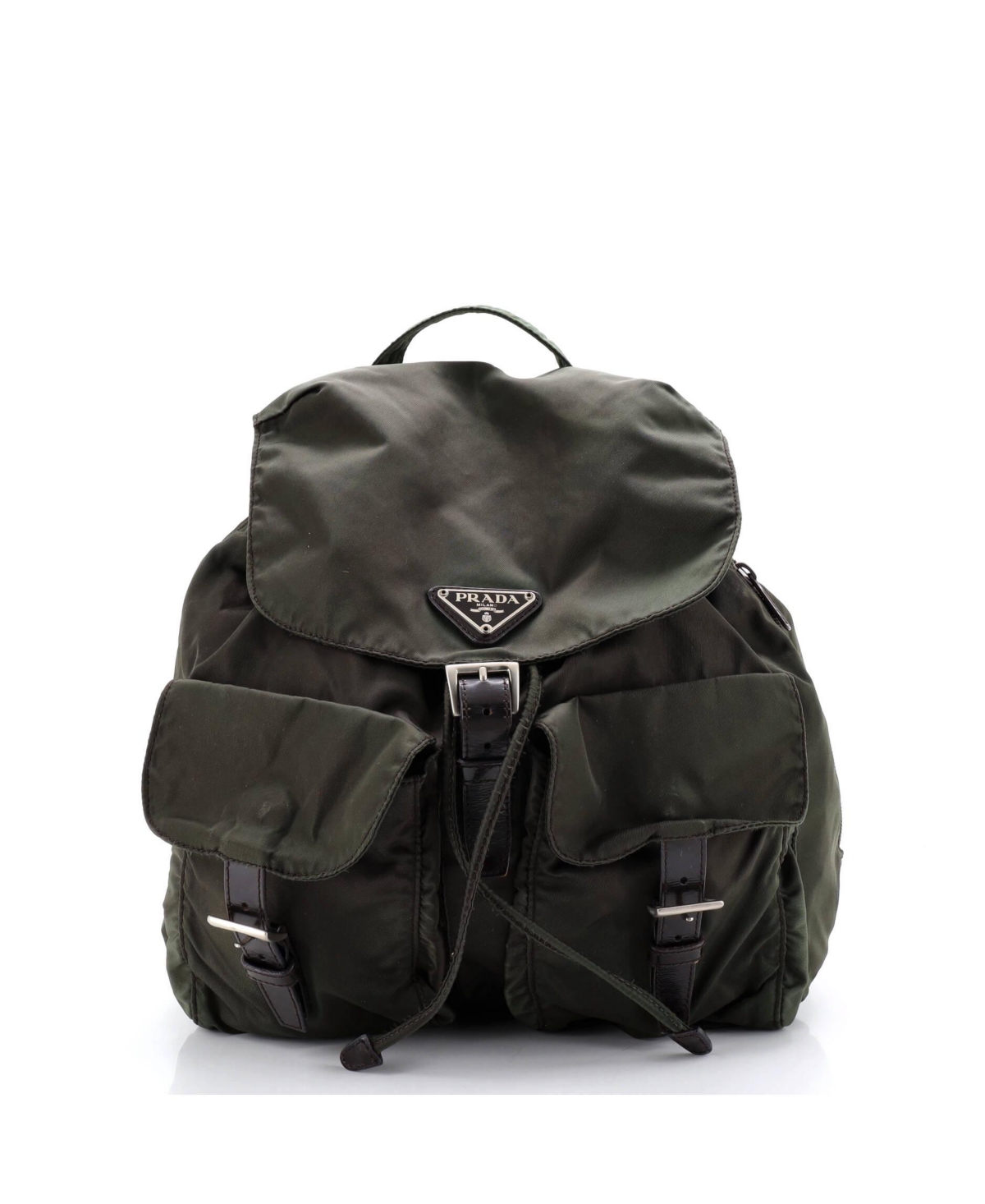 Click here for Pre-Owned Prada Medium Vela Double Front Pocket Ba... prices