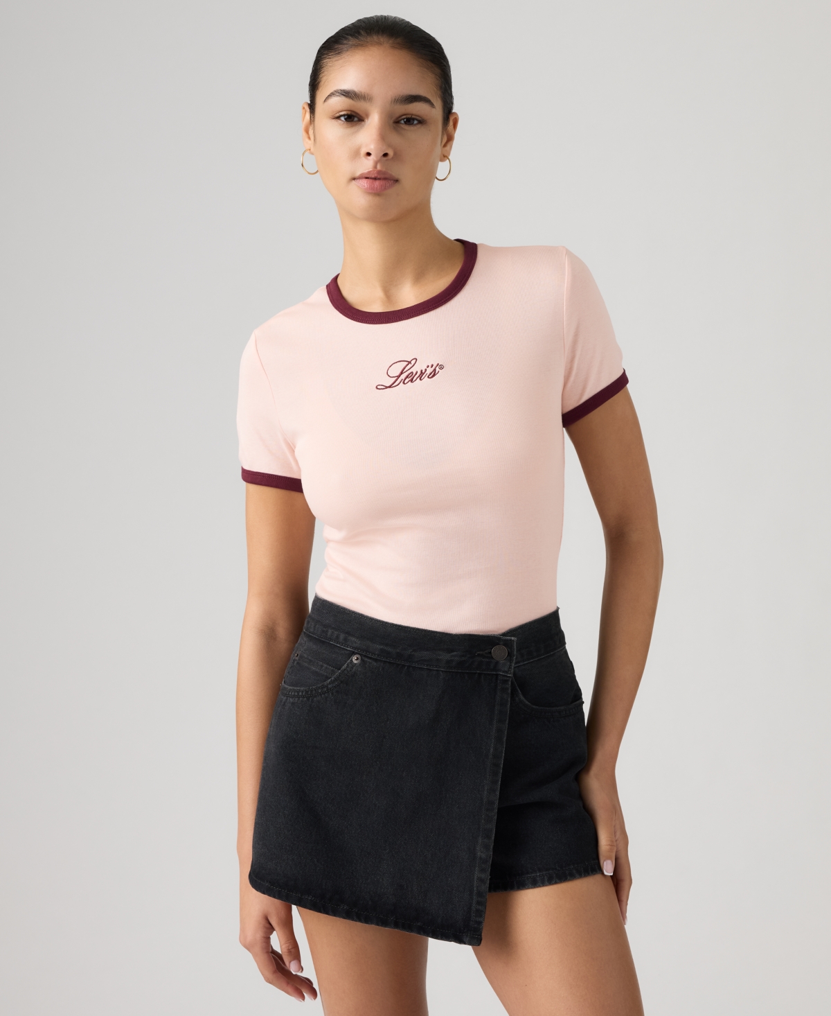 Click here for Levis Womens Graphic Ringer Rickie T-Shirt - P2cur... prices