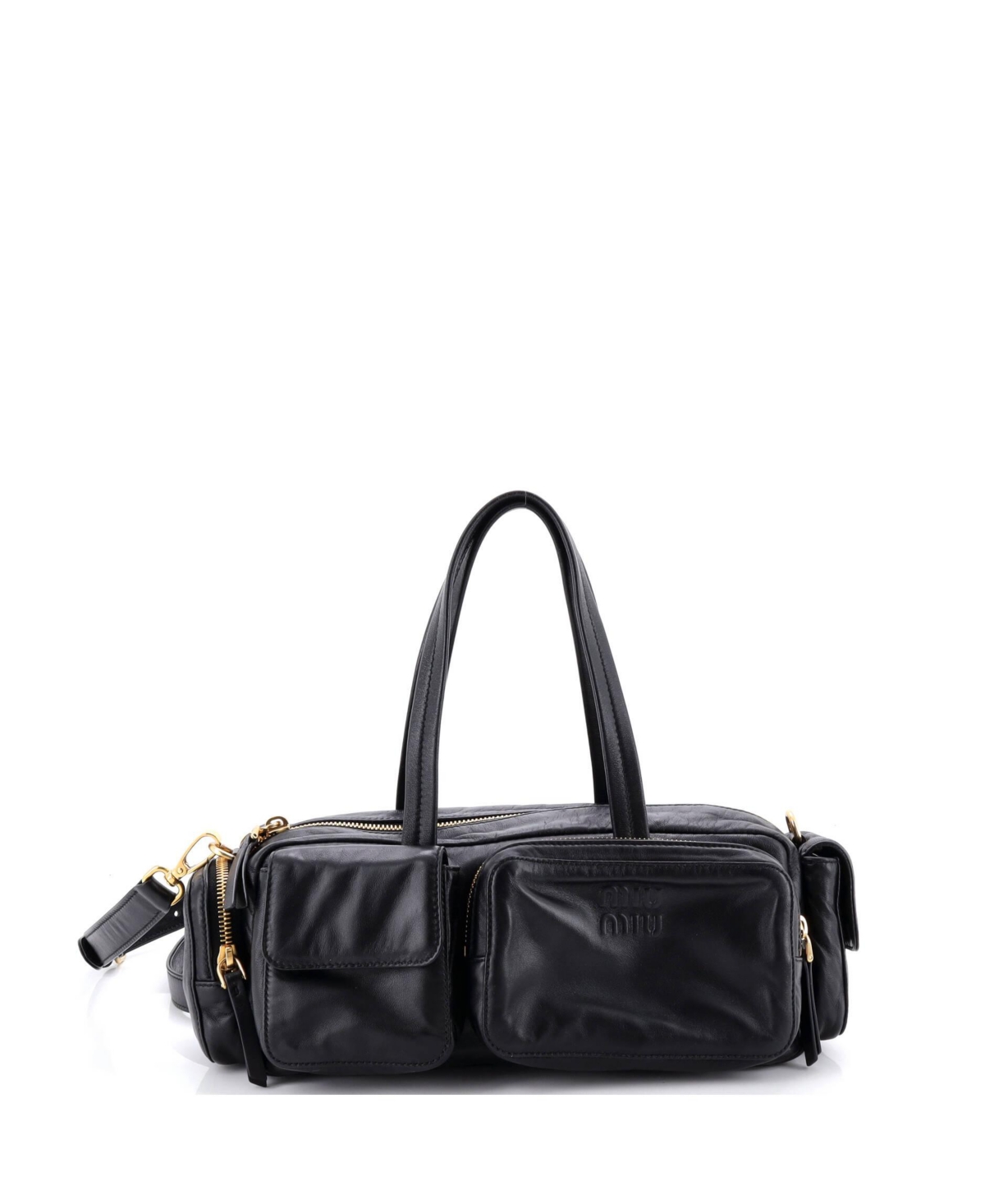 Click here for Pre-Owned Miu Miu Multi Pocket Shoulder Bag Leathe... prices