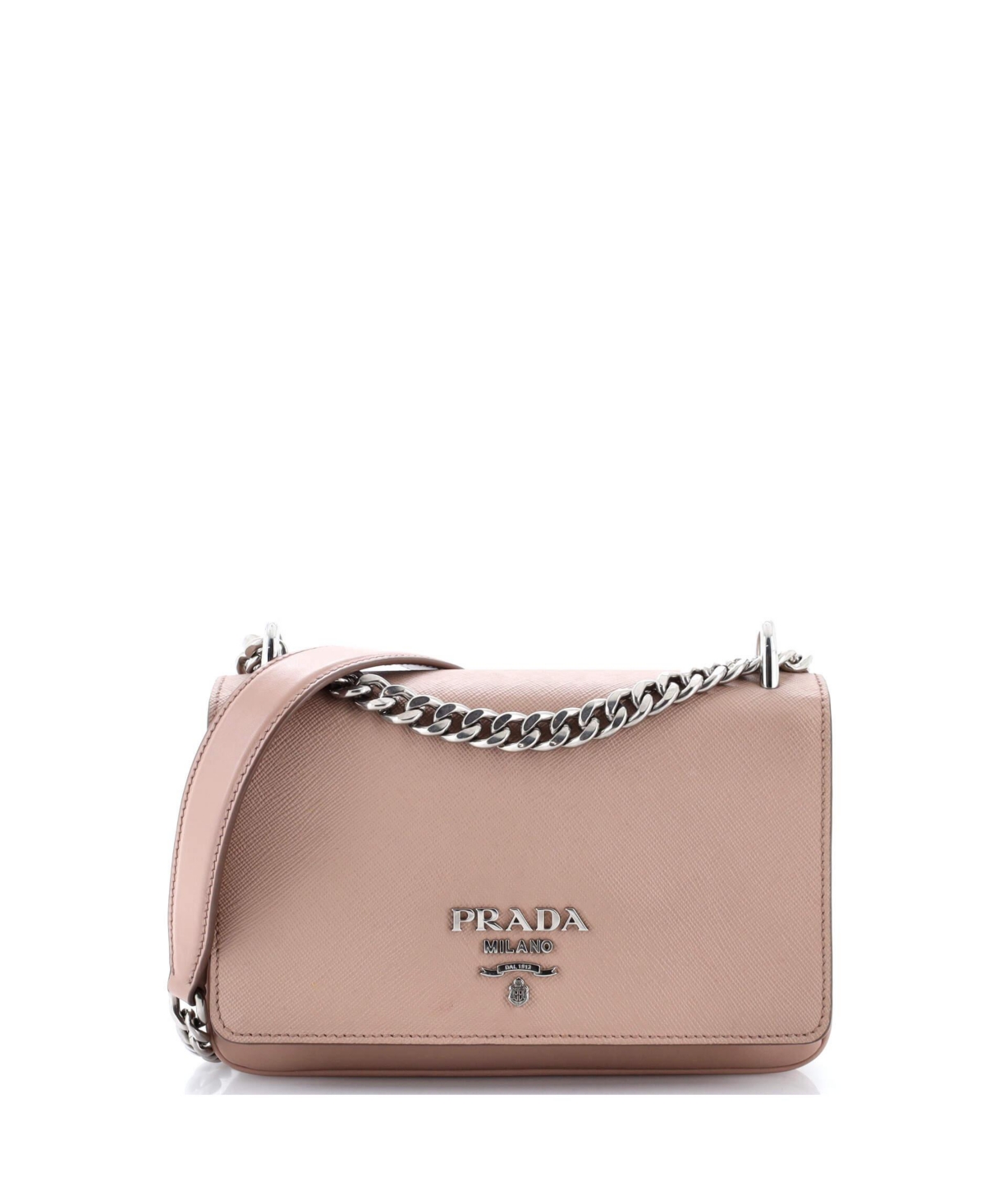 Click here for Pre-Owned Prada Small Chain Flap Crossbody Bag Saf... prices
