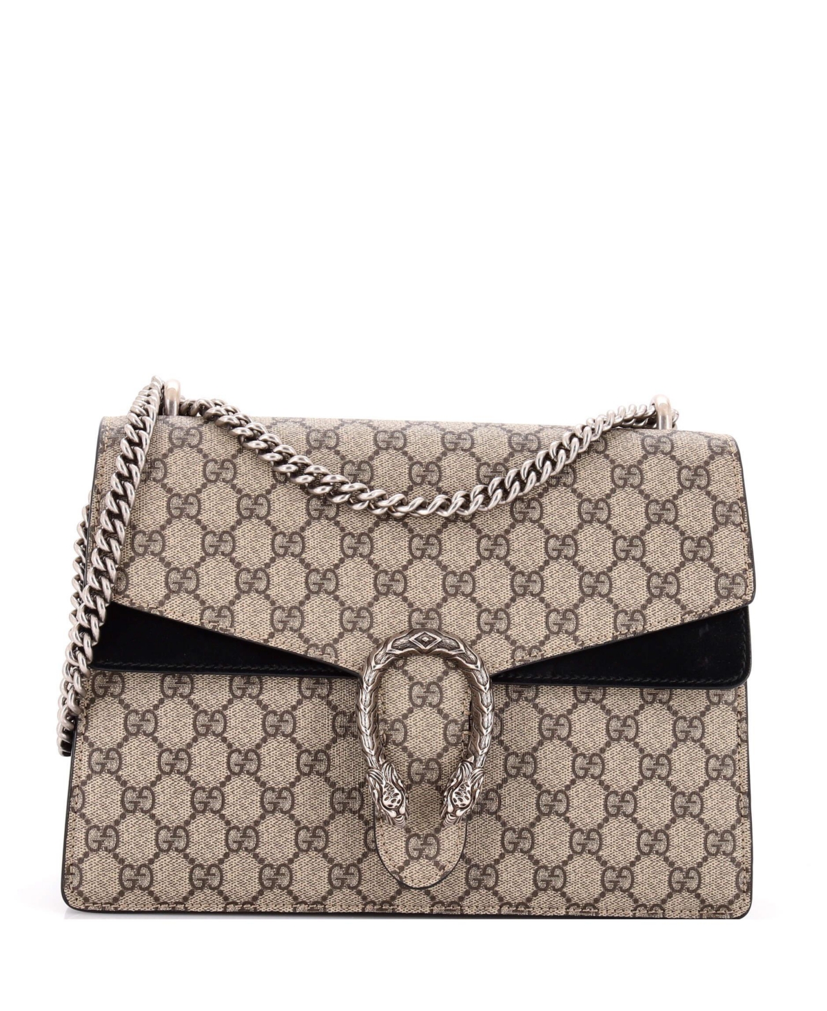 Click here for Pre-Owned Gucci Medium Dionysus Bag Gg Coated Canv... prices