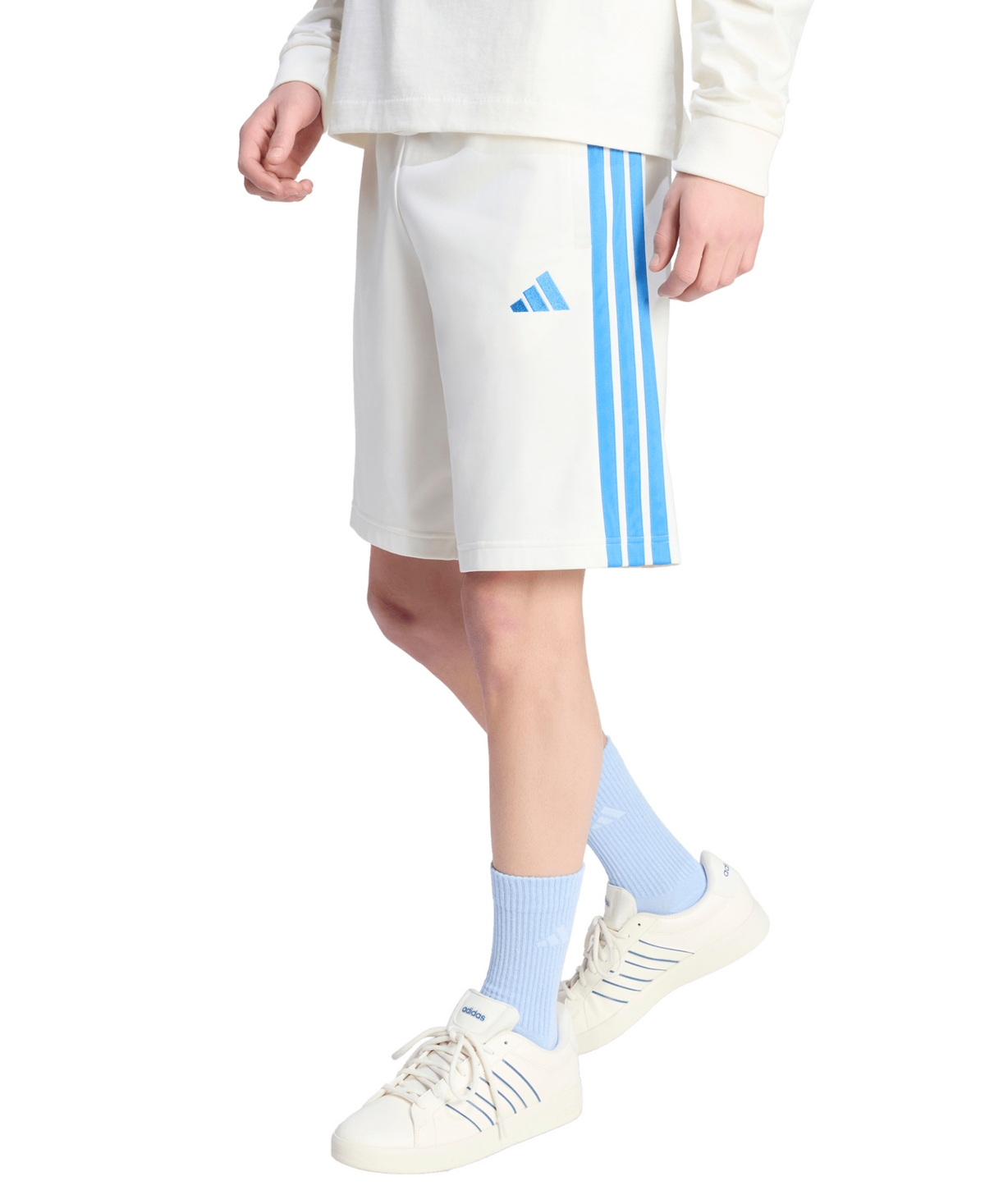 Click here for adidas Mens Three-Stripes 10 Tricot Shorts - Off W... prices