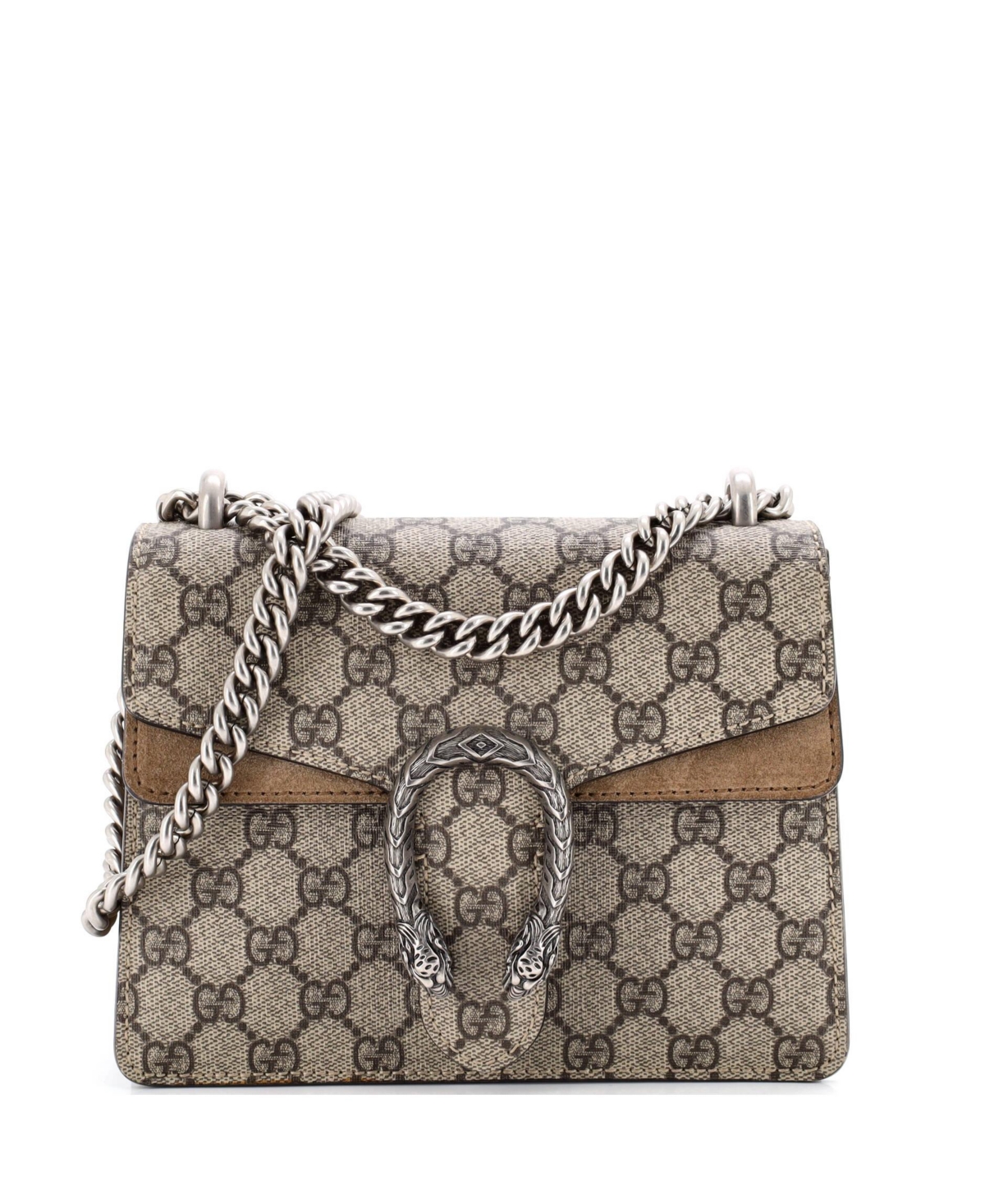 Click here for Pre-Owned Gucci Mini Dionysus Bag Gg Coated Canvas... prices