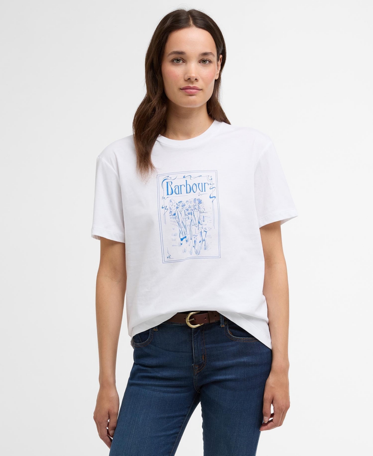 Click here for Barbour Womens Hambleton Crewneck Cotton T-Shirt -... prices