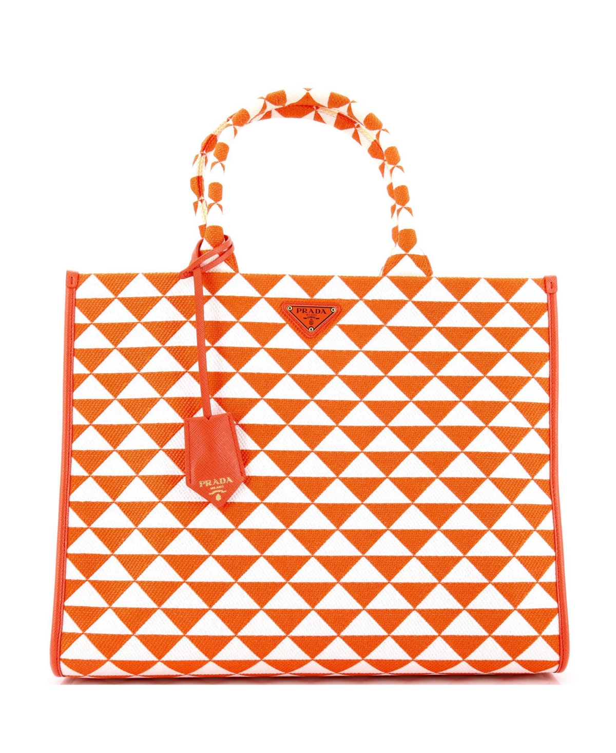 Click here for Pre-Owned Prada Large Symbole Shopper Tote Jacquar... prices