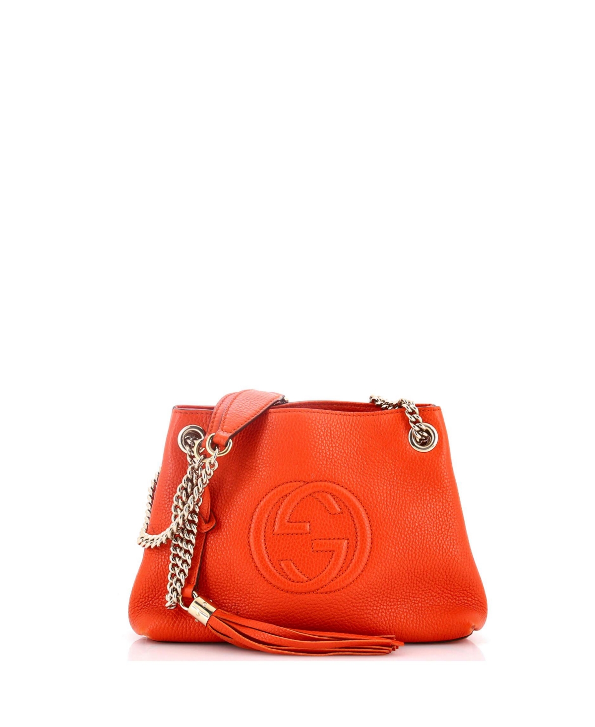 Click here for Pre-Owned Gucci Mini Soho Chain Strap Shoulder Bag... prices