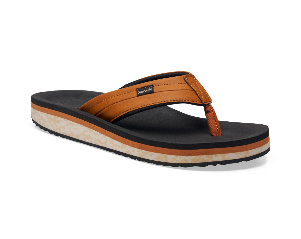 Click here for Sanuk Mens Tiderush Sandals - Roasted pecan prices