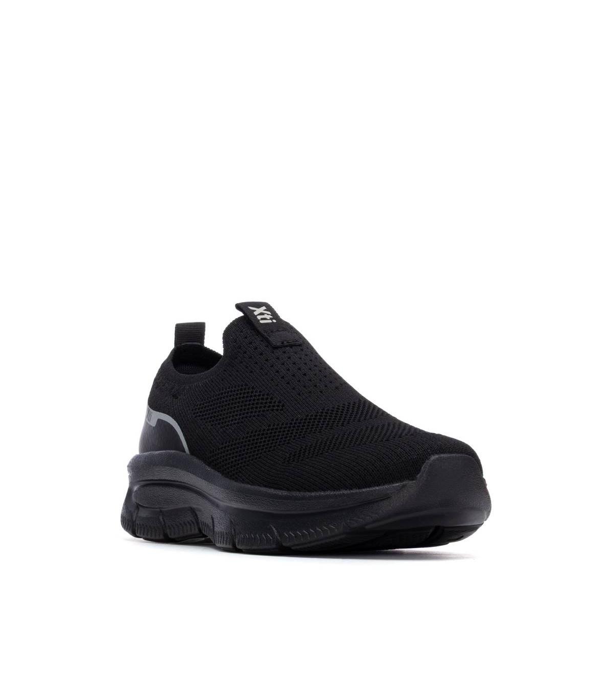 Click here for Xti Womens Comfort Slip On Sneakers - Black prices