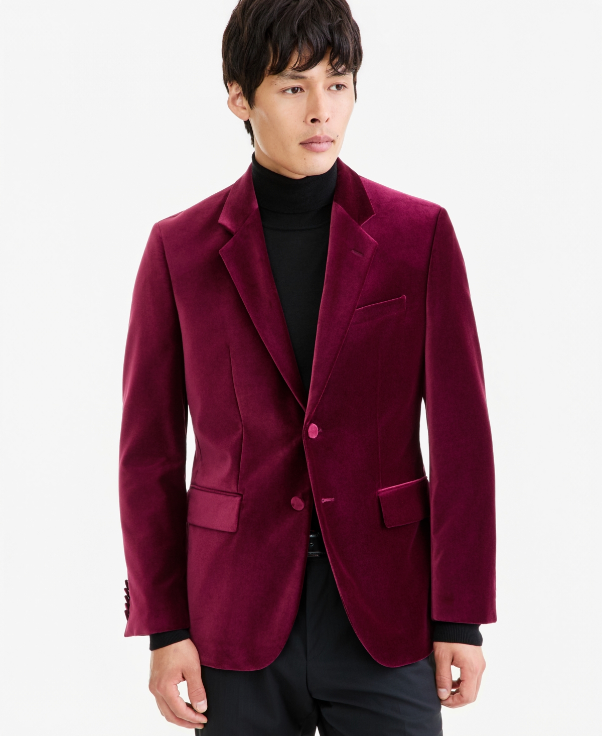 Click here for Hugo by Hugo Boss Mens Modern-Fit Velvet Blazer -... prices