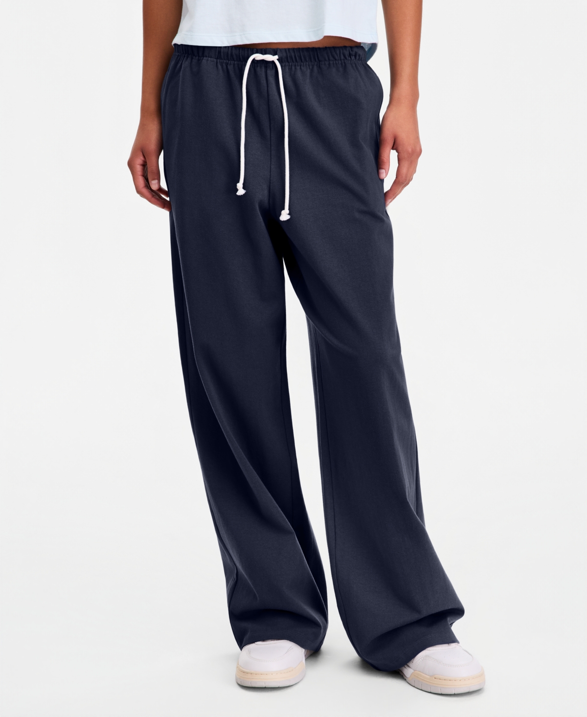 Click here for Hippie Rose Juniors Lightweight Fleece Wide-Leg Sw... prices