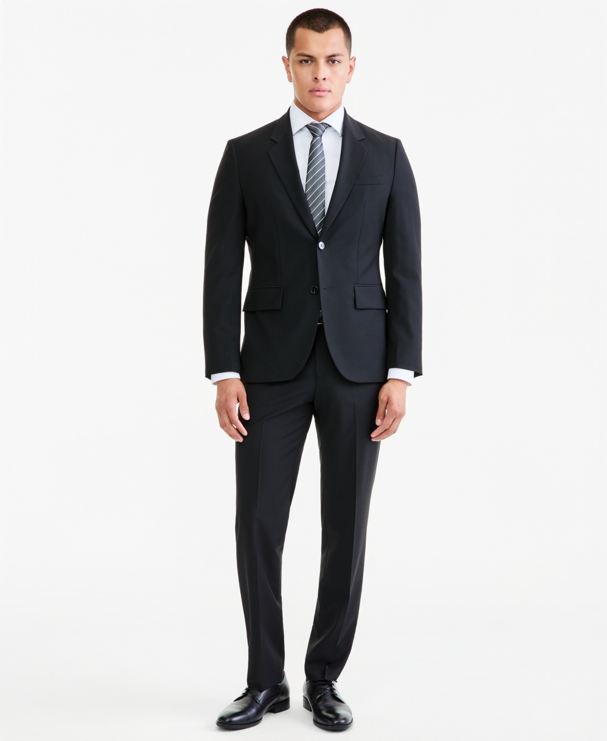 Click here for Hugo by Hugo Boss Mens Modern-Fit Wool Blend Suit... prices