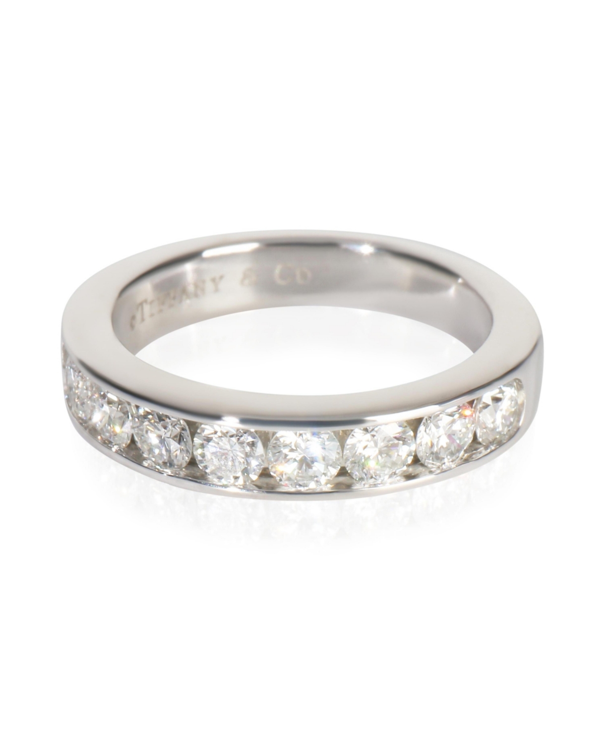 Click here for Pre-Owned Tiffany & Co Platinum Diamond Channel Se... prices