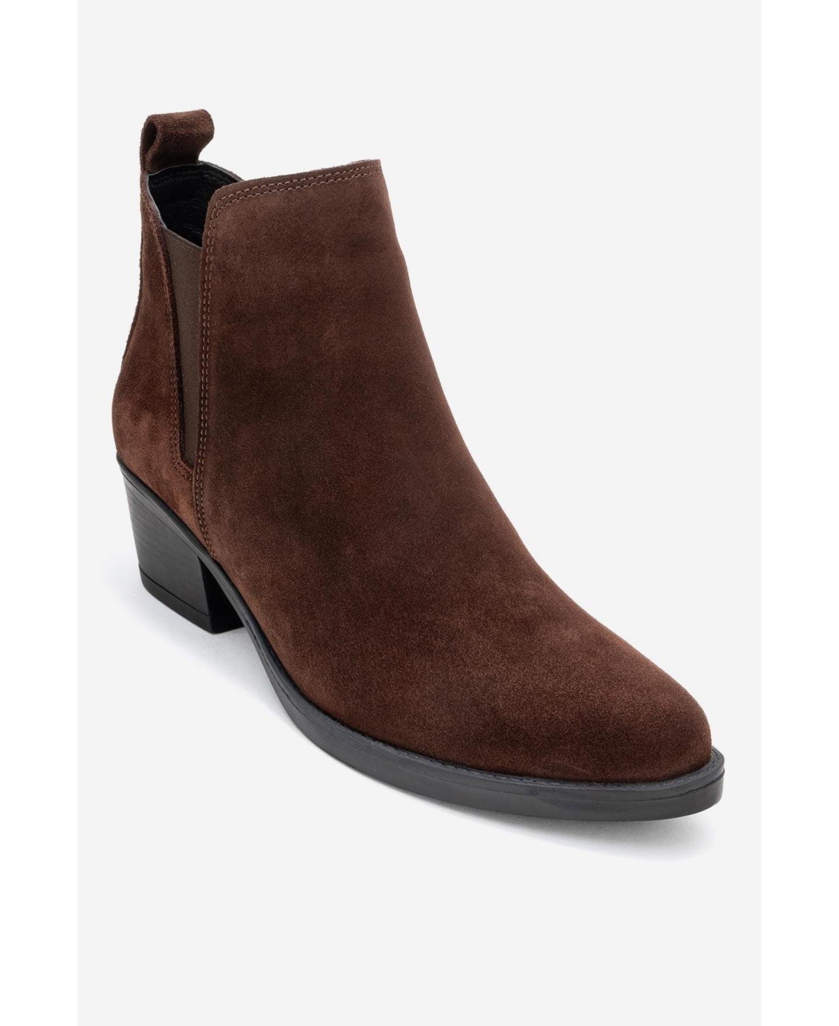 Click here for Forever & Always Shoes Dovena Leather Block Heel A... prices