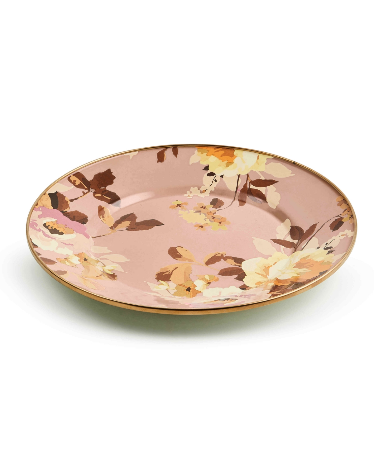 Click here for MacKenzie-Childs Wild Rose Mauve Dinner Plate - Mu... prices