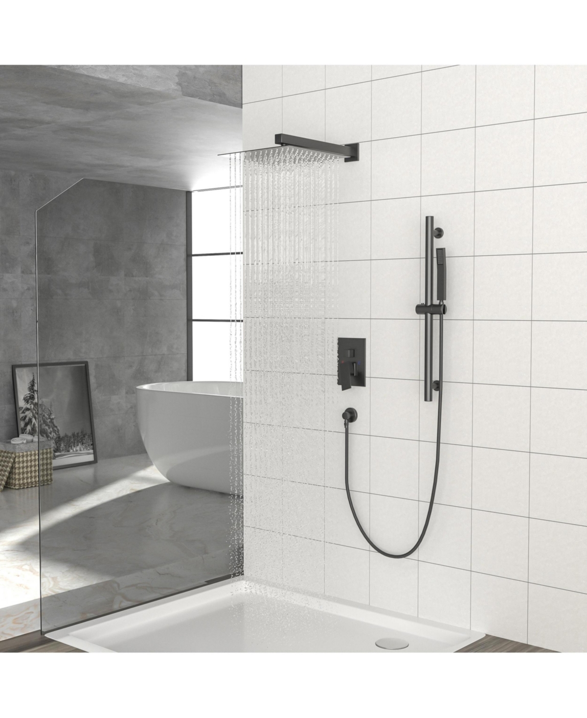 Click here for Busdays Shower System with Adjustable Slide Bar 12... prices