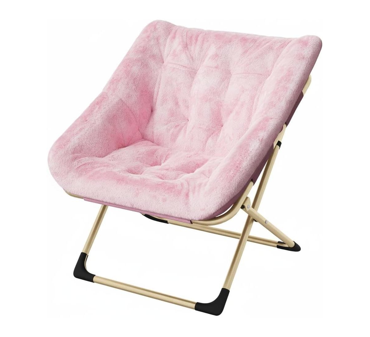 Click here for gaomon Rabbit Fur Saucer Chair  Foldable Lounge Ch... prices