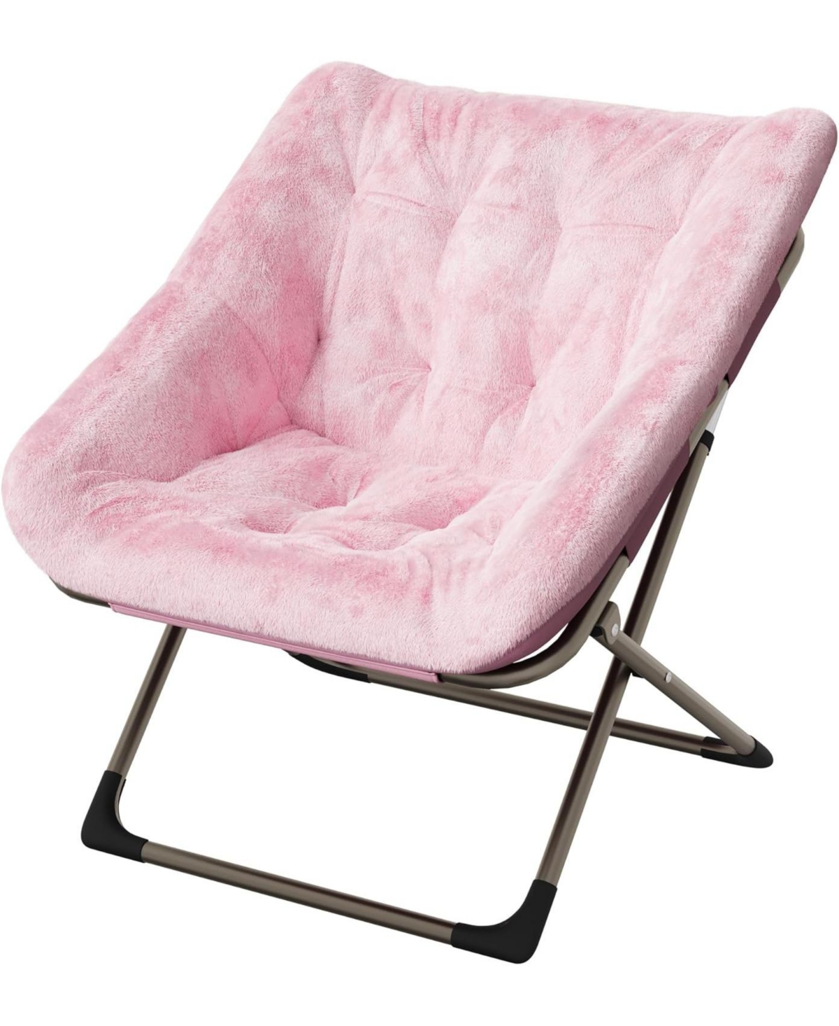 Click here for gaomon Rabbit Fur Saucer Chair  Foldable Lounge Ch... prices