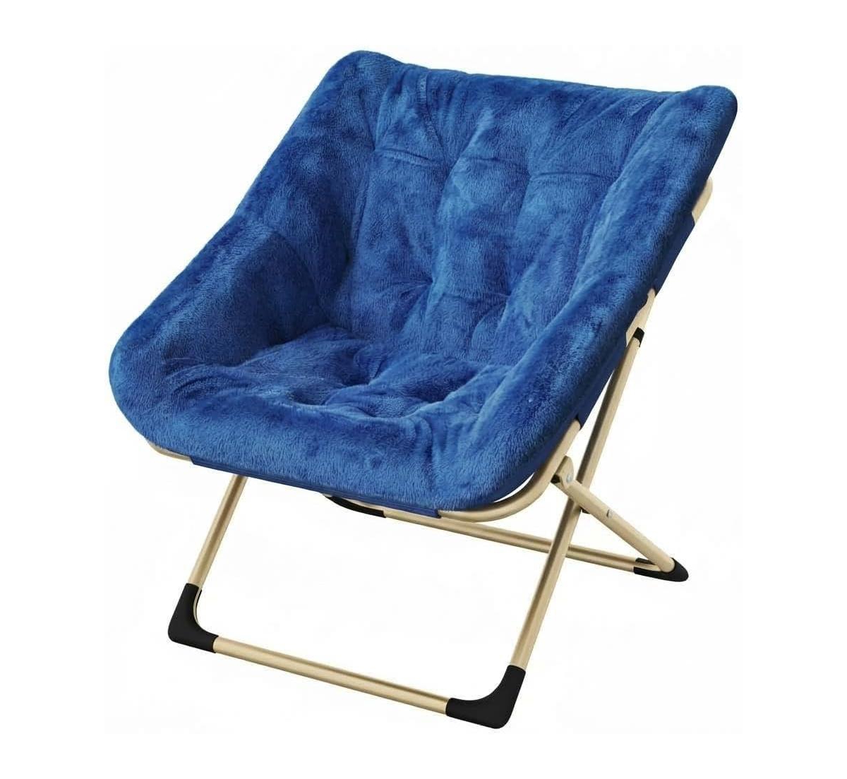 Click here for gaomon Rabbit Fur Saucer Chair  Foldable Lounge Ch... prices