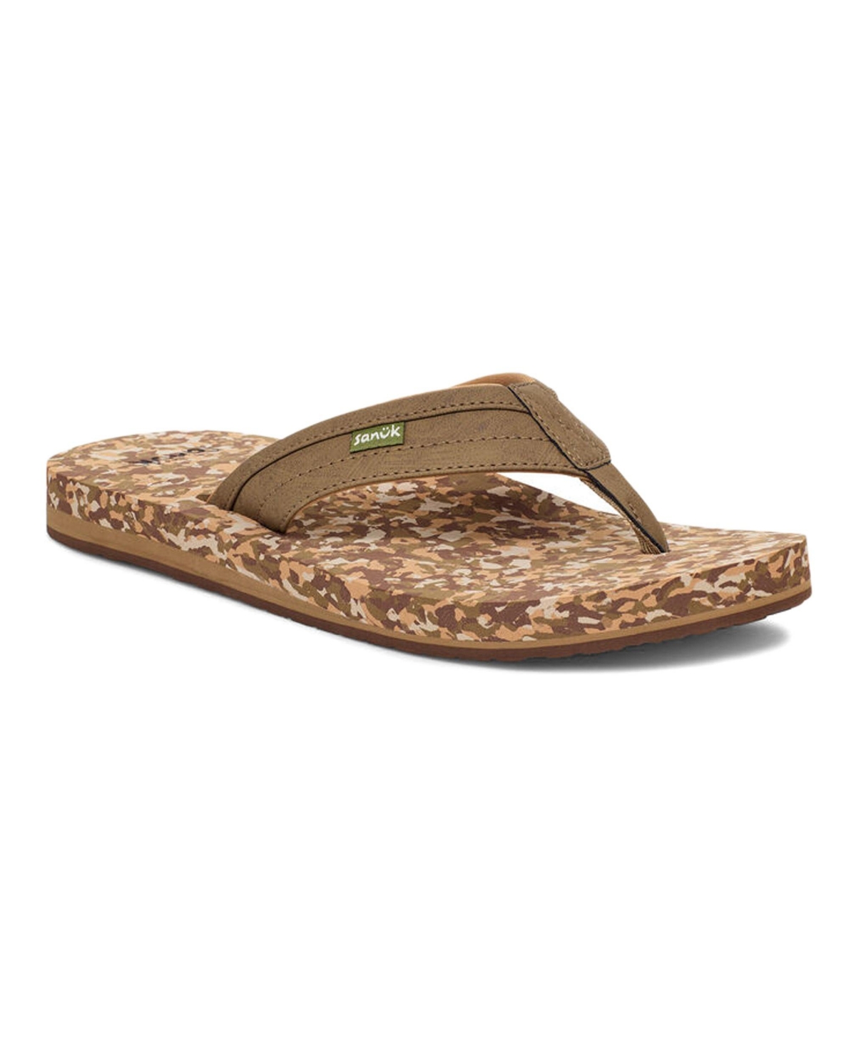 Click here for Sanuk Mens Ziggy St Sandals - Khaki multi prices