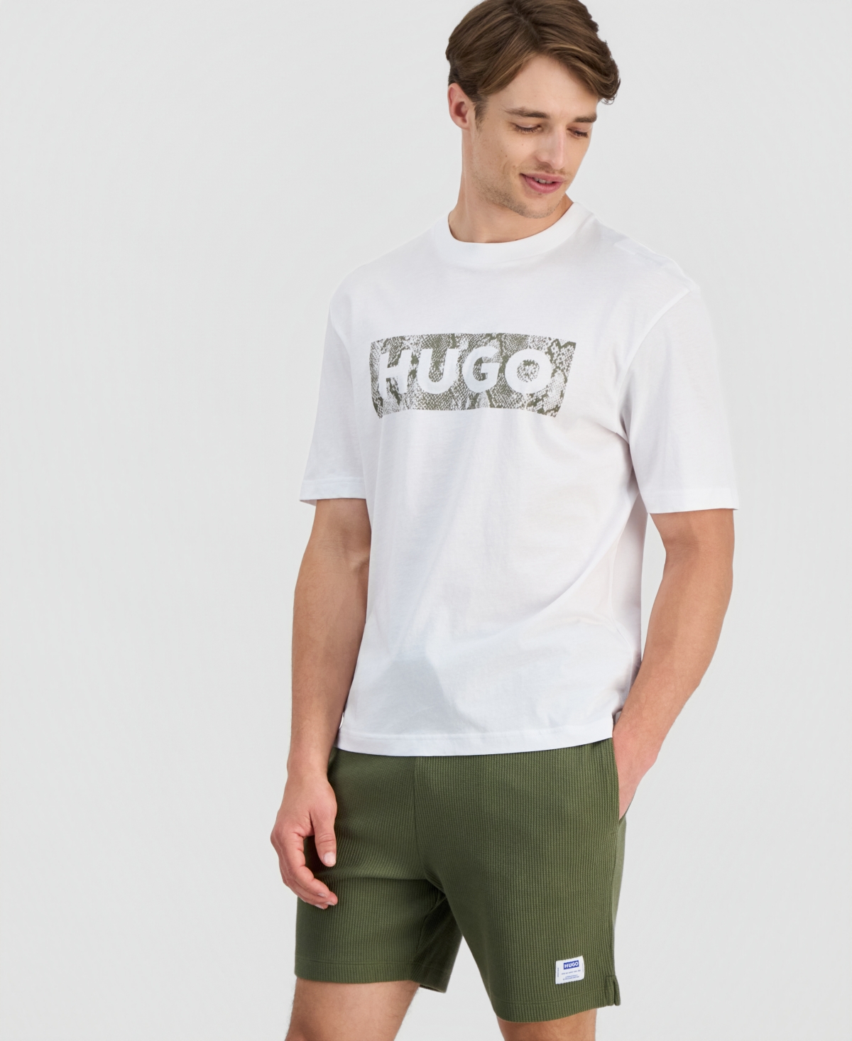 Click here for Hugo by Hugo Boss Mens Nerpient T-Shirt - White prices