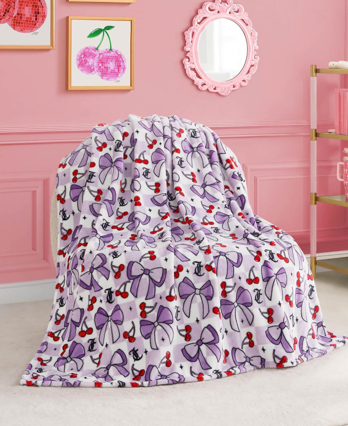 Click here for Juicy Couture Kids Plush Throw  50 x 70 - Groovy B... prices
