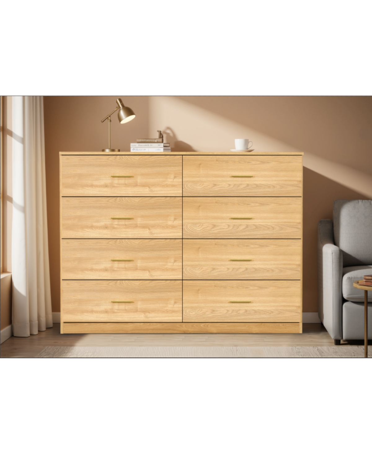 Click here for Flynama 5 Drawer Mid Century Modern Dresser Space... prices