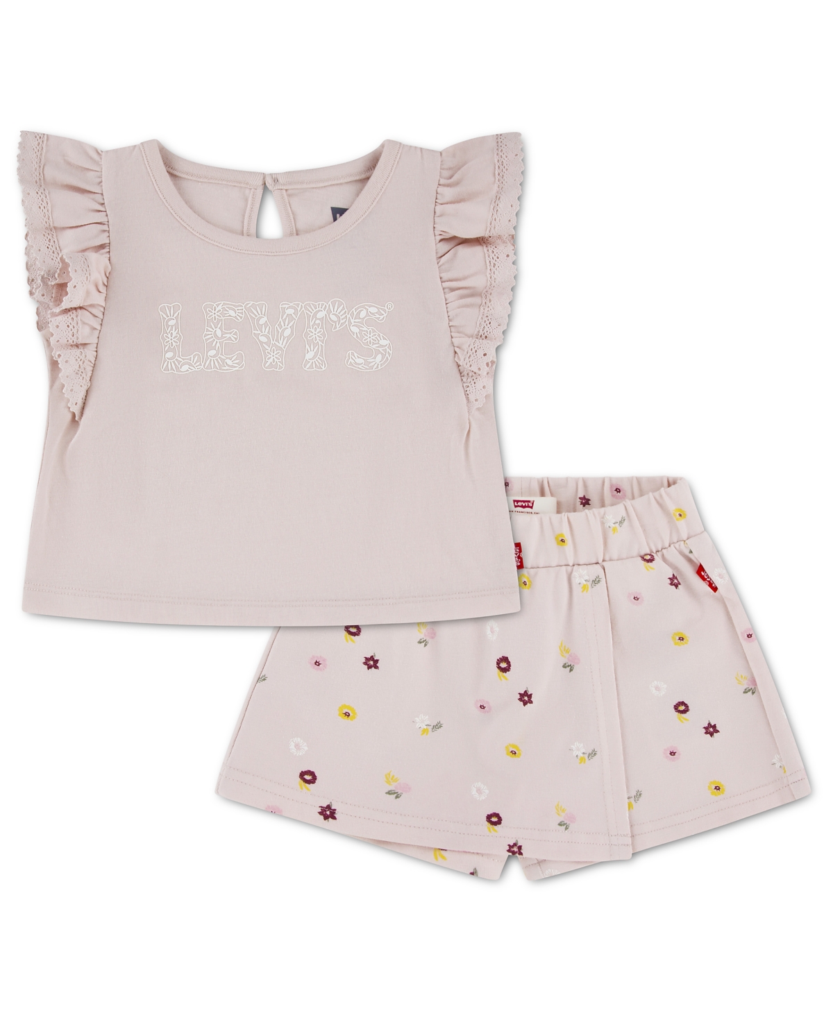 Click here for Levis Baby Girls Knit Top and Ditsy Skort  2-Piece... prices