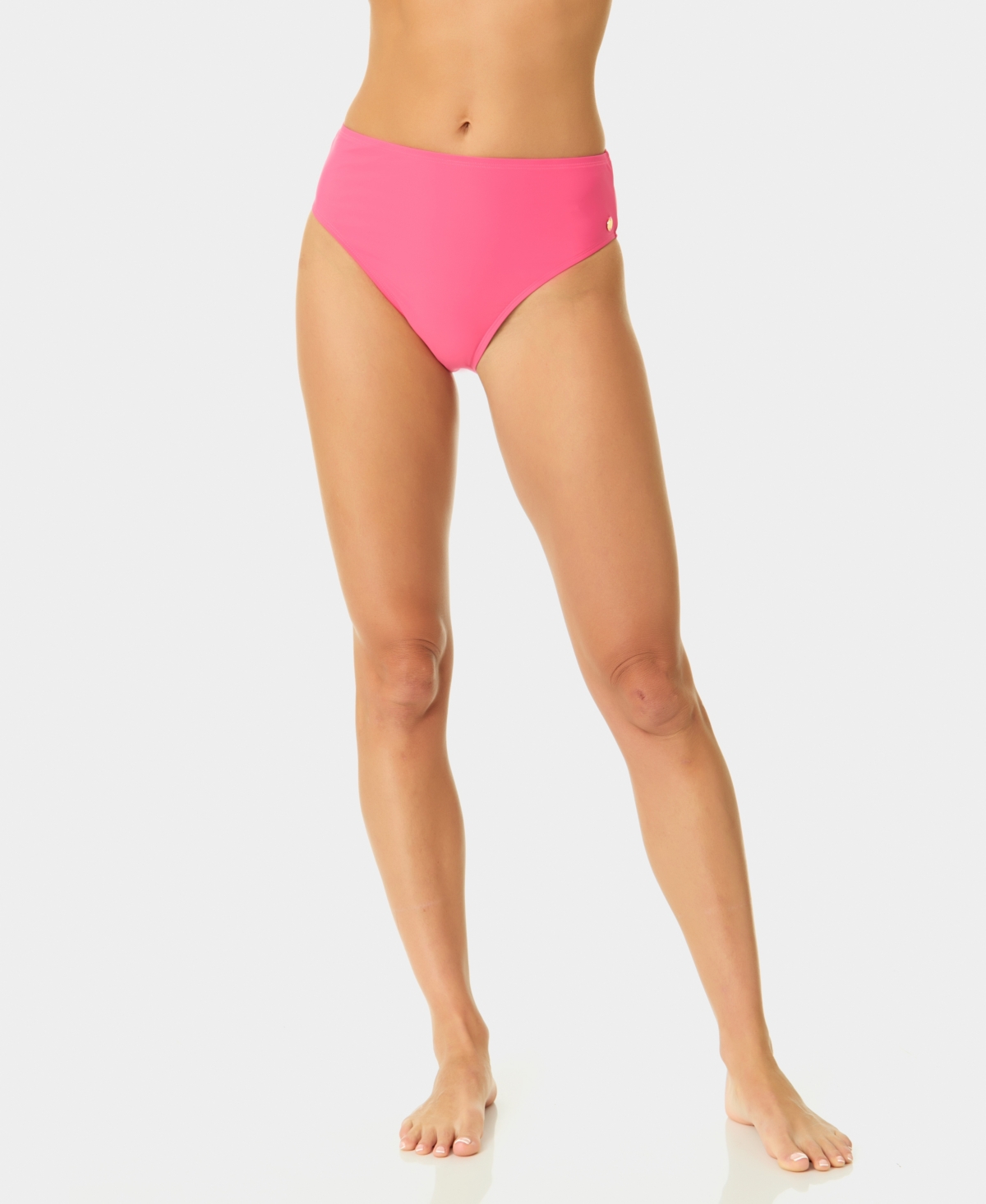 Click here for CeCe Womens Mid-Rise Bikini Bottoms - Pink prices