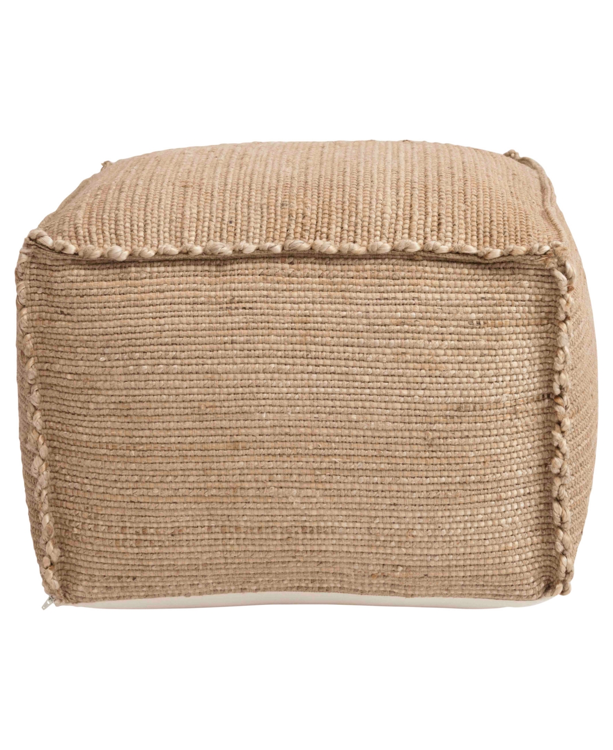 Click here for Storied Home Handwoven 24 Jute Pouf with Flanged E... prices