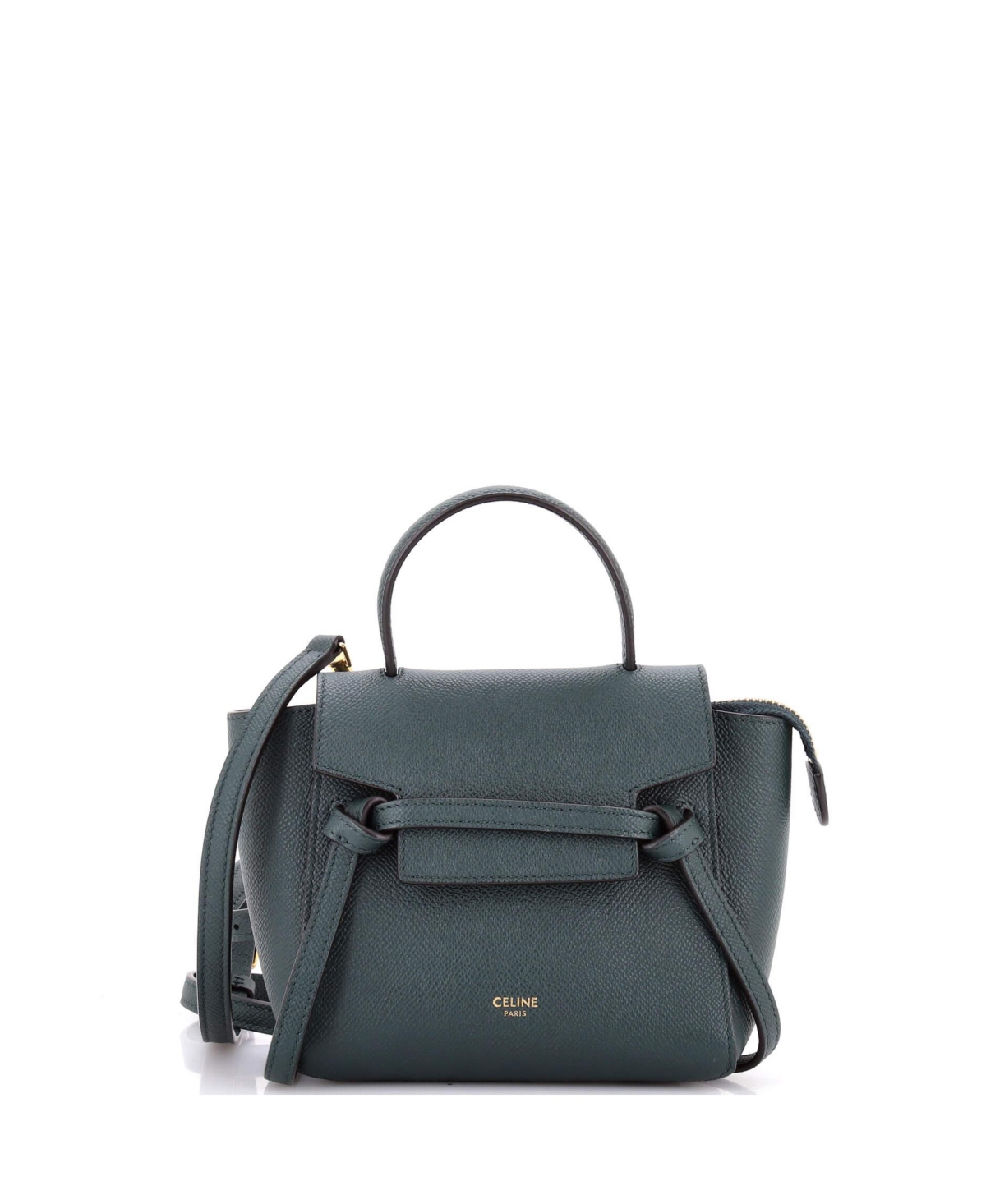 Click here for Pre-Owned Celine Pico Belt Bag Textured Leather -... prices