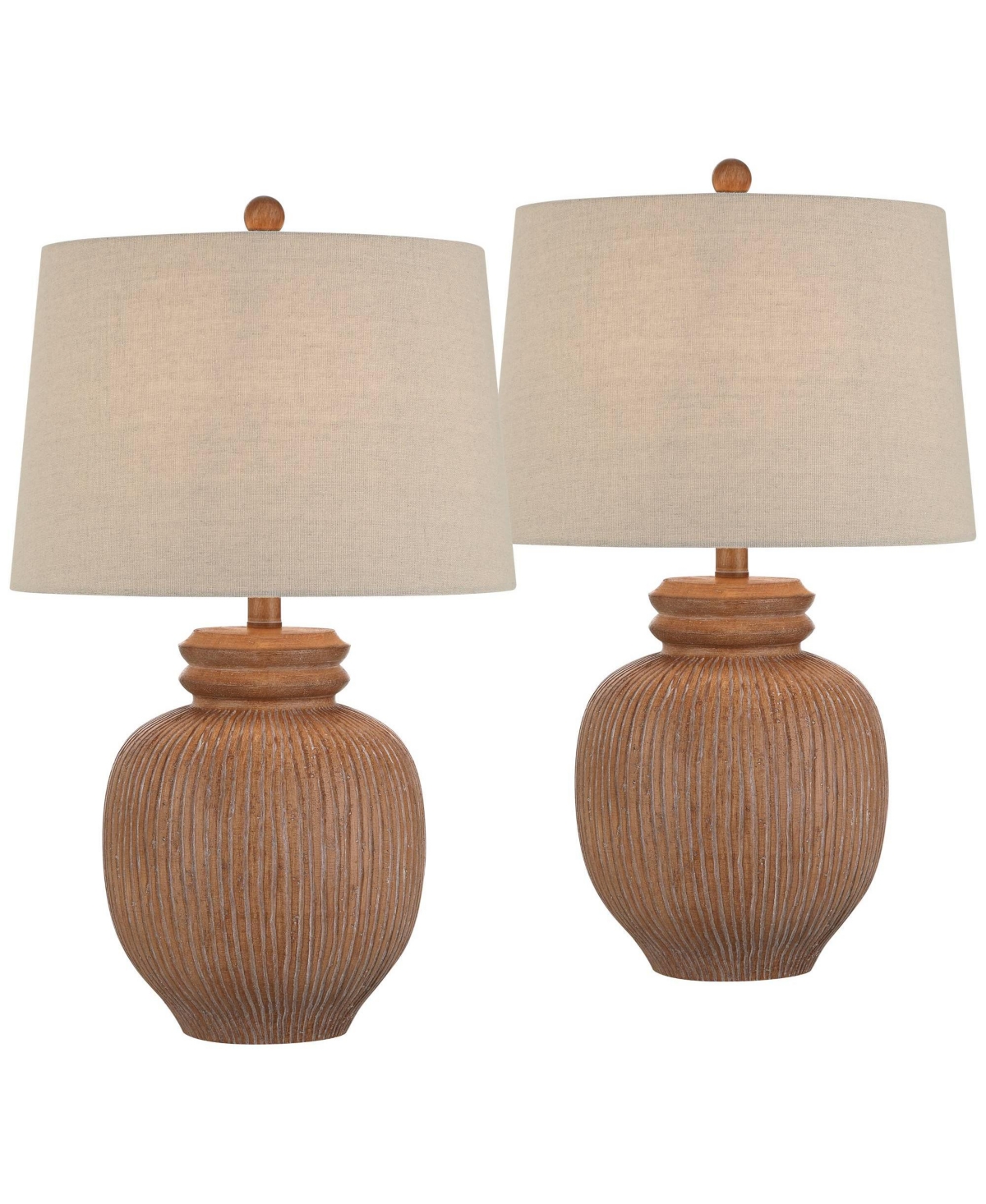 Click here for 360 Lighting Corfu 24 1/2" High Almond Table... prices
