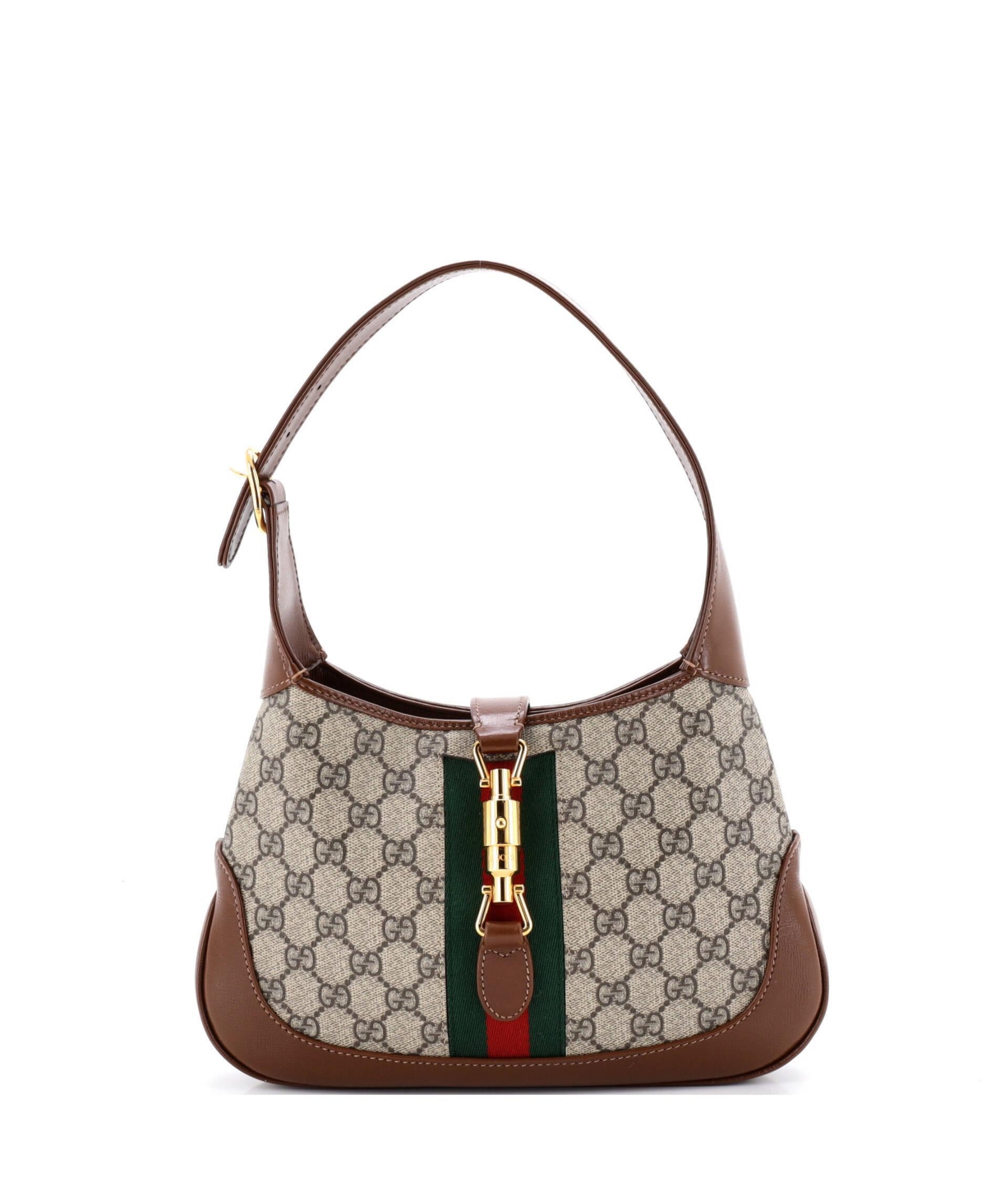 Click here for Pre-Owned Gucci Small Jackie 1961 Hobo Gg Coated C... prices