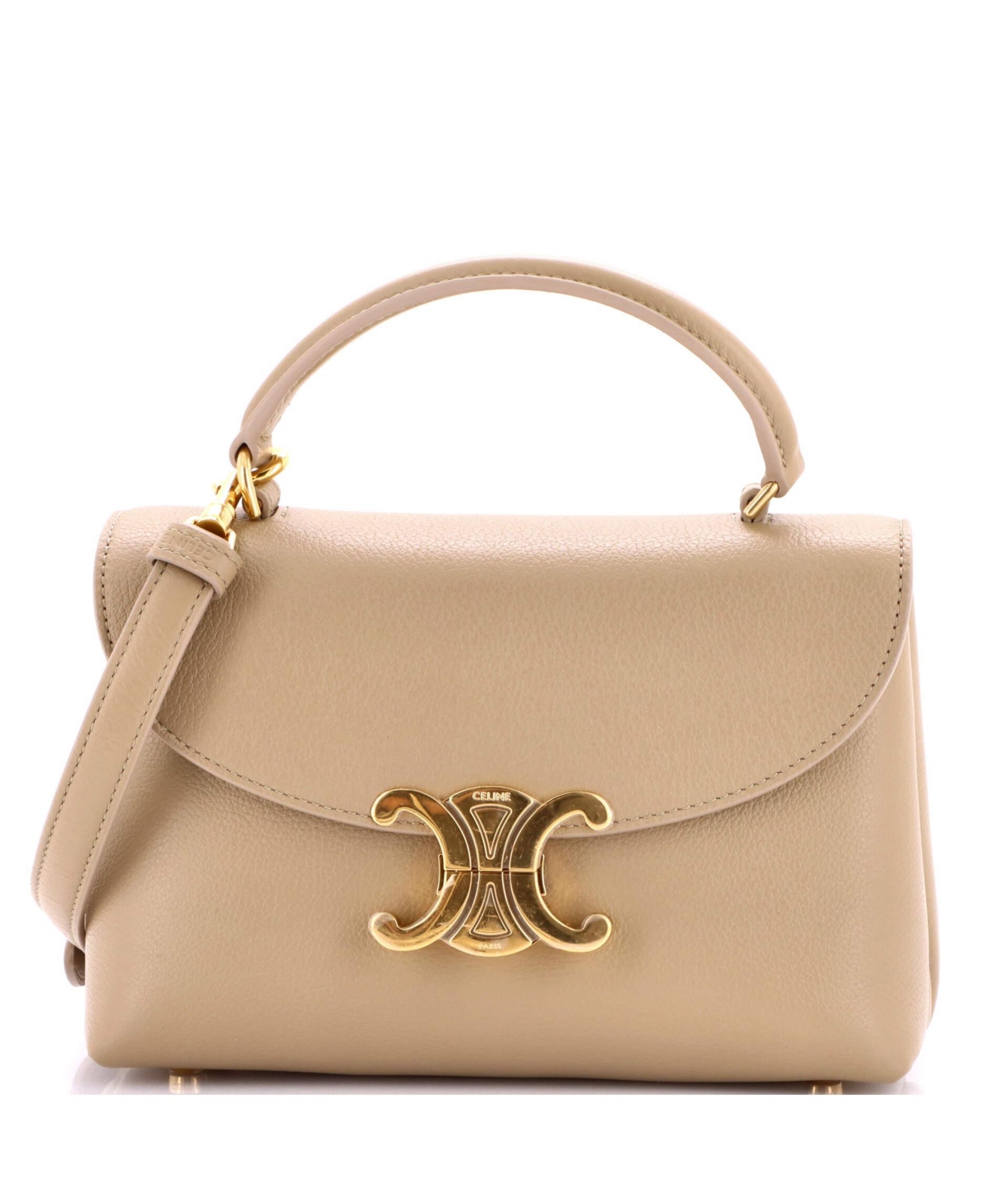 Click here for Pre-Owned Celine Teen Nino Top Handle Bag Leather... prices