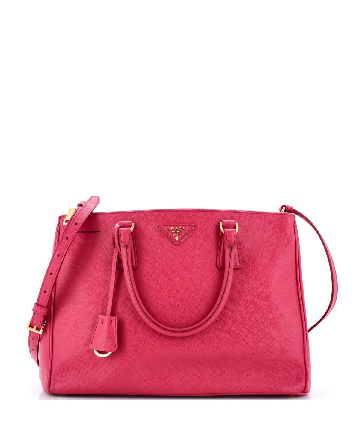 Click here for Pre-Owned Prada Medium Double Zip Lux Tote Saffian... prices