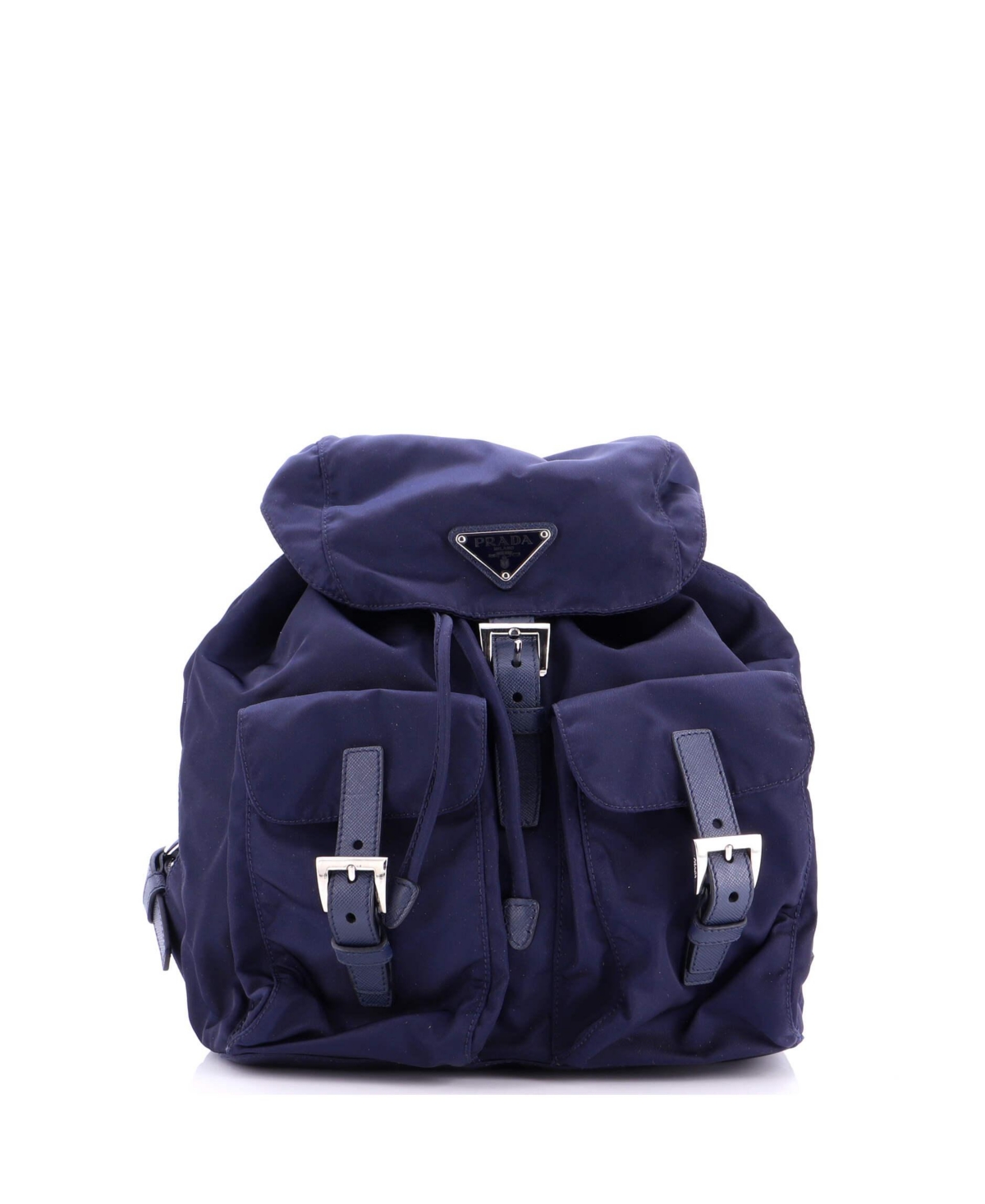 Click here for Pre-Owned Prada Small Vela Double Front Pocket Bac... prices