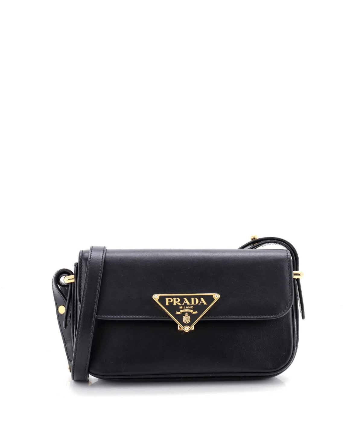 Click here for Pre-Owned Prada East West Embleme Triangle Logo Fl... prices