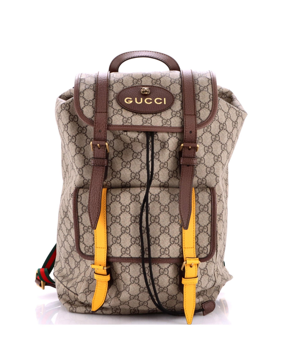 Click here for Pre-Owned Gucci Large Courrier Soft Backpack Gg Co... prices