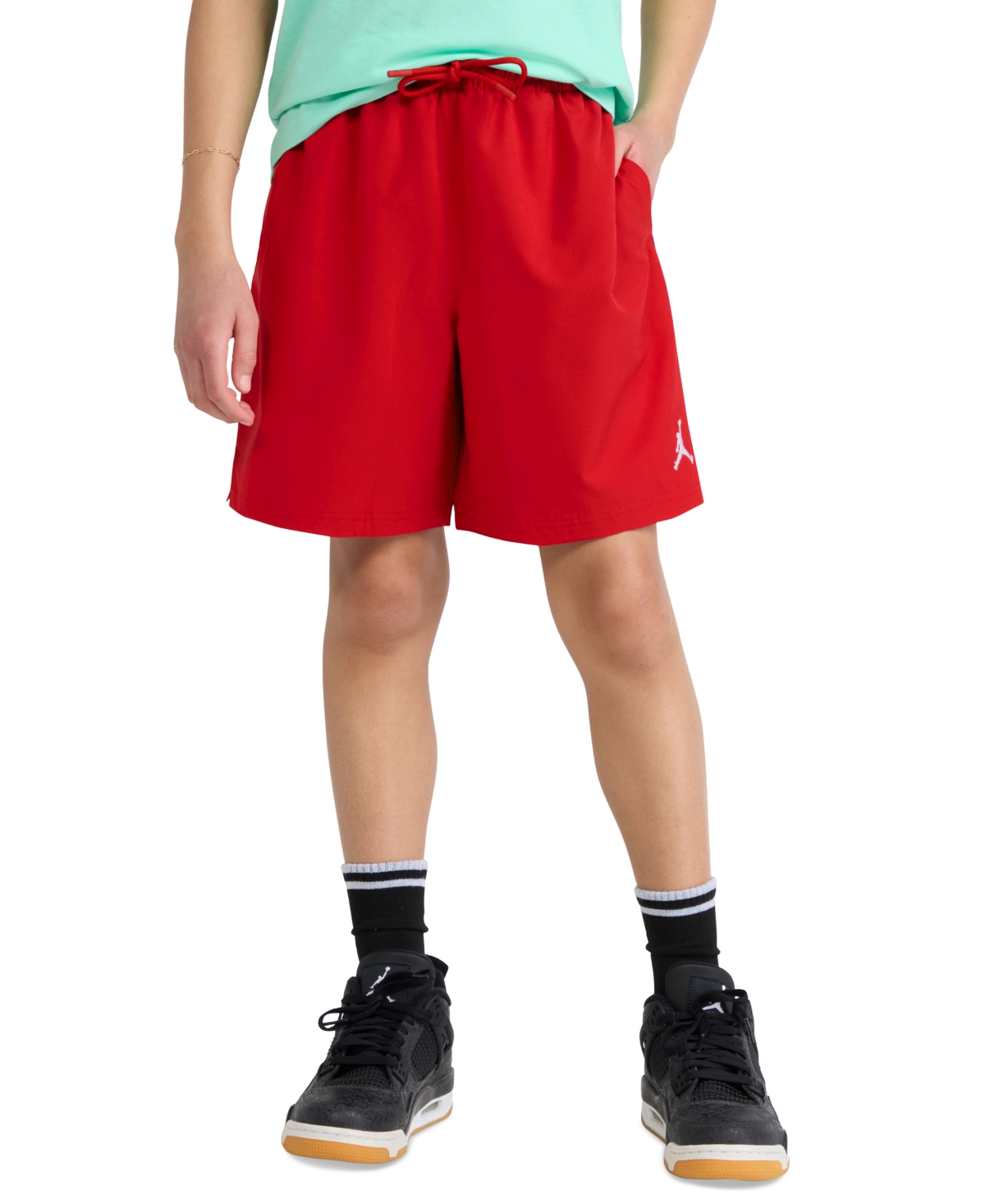 Click here for Jordan Big Boys Jumpman Woven Play Shorts - Gym Re... prices
