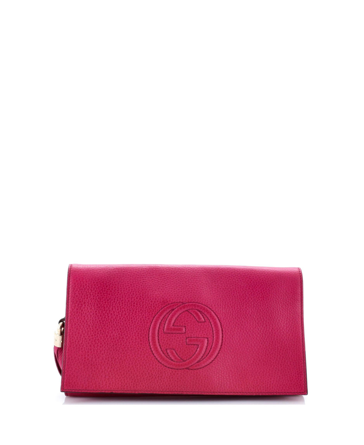 Click here for Pre-Owned Gucci Soho Clutch Leather - Pink prices