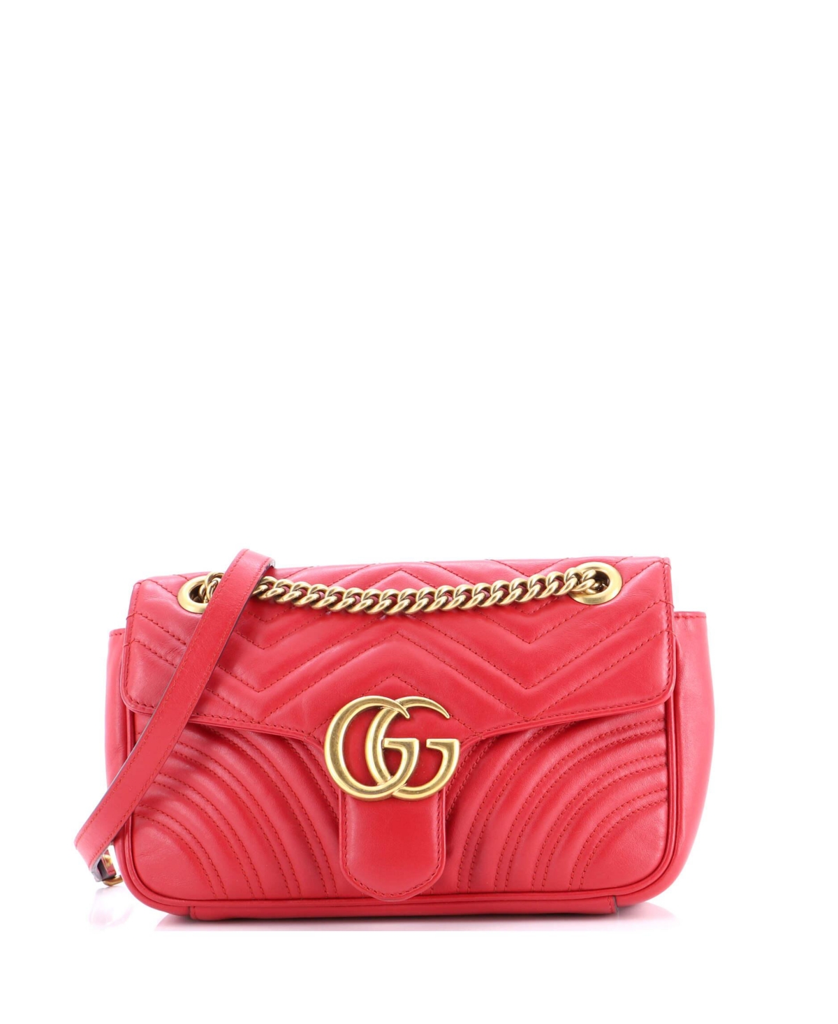Click here for Pre-Owned Gucci Medium Gg Marmont Flap Bag Matelas... prices
