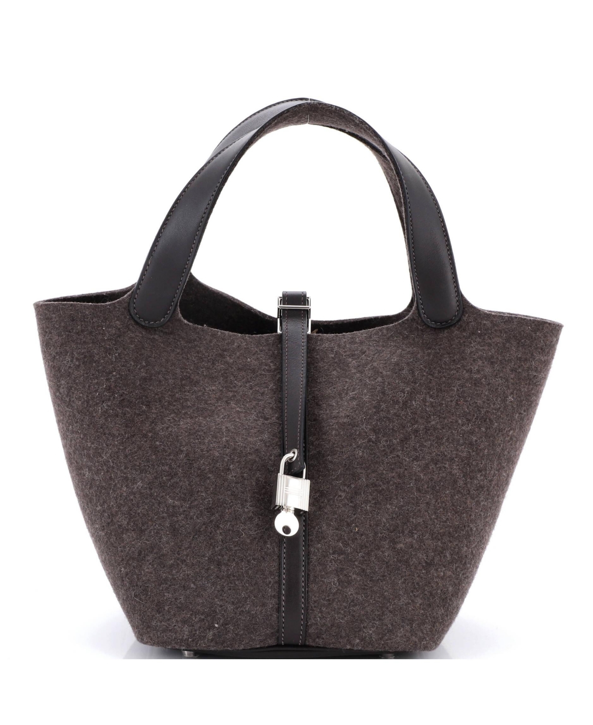 Click here for Pre-Owned HERMES Mm Picotin Lock Bag Felt with Lea... prices